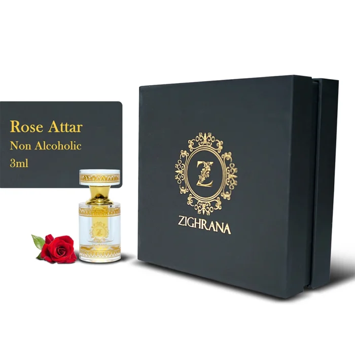 Rose Attar Perfume Oil - 100% Natural & Alcohol-Free | Zighrana
